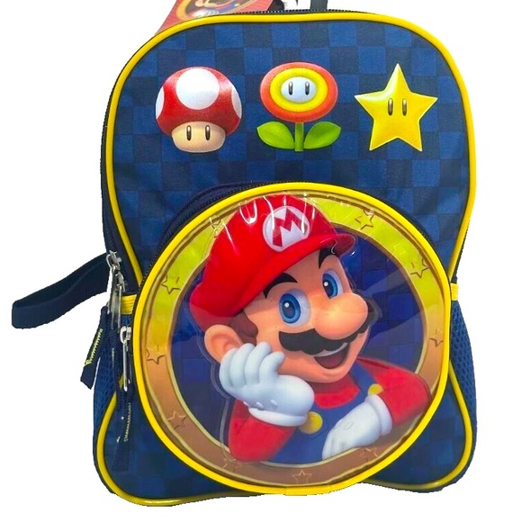 Accessories | Super Mario Blue Mini Backpack | Poshmark